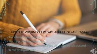 EduHelpersLeague | Strategies to a Write Compare and Contrast Essay | PPT