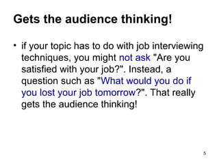 Strategies to capture the interests of your Audience | PPT