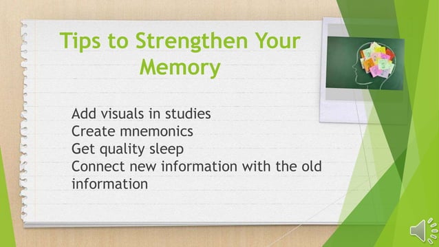 Strategies To Enhance Memory For Academic Excellence | PPT