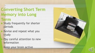 Strategies To Enhance Memory For Academic Excellence | PPT