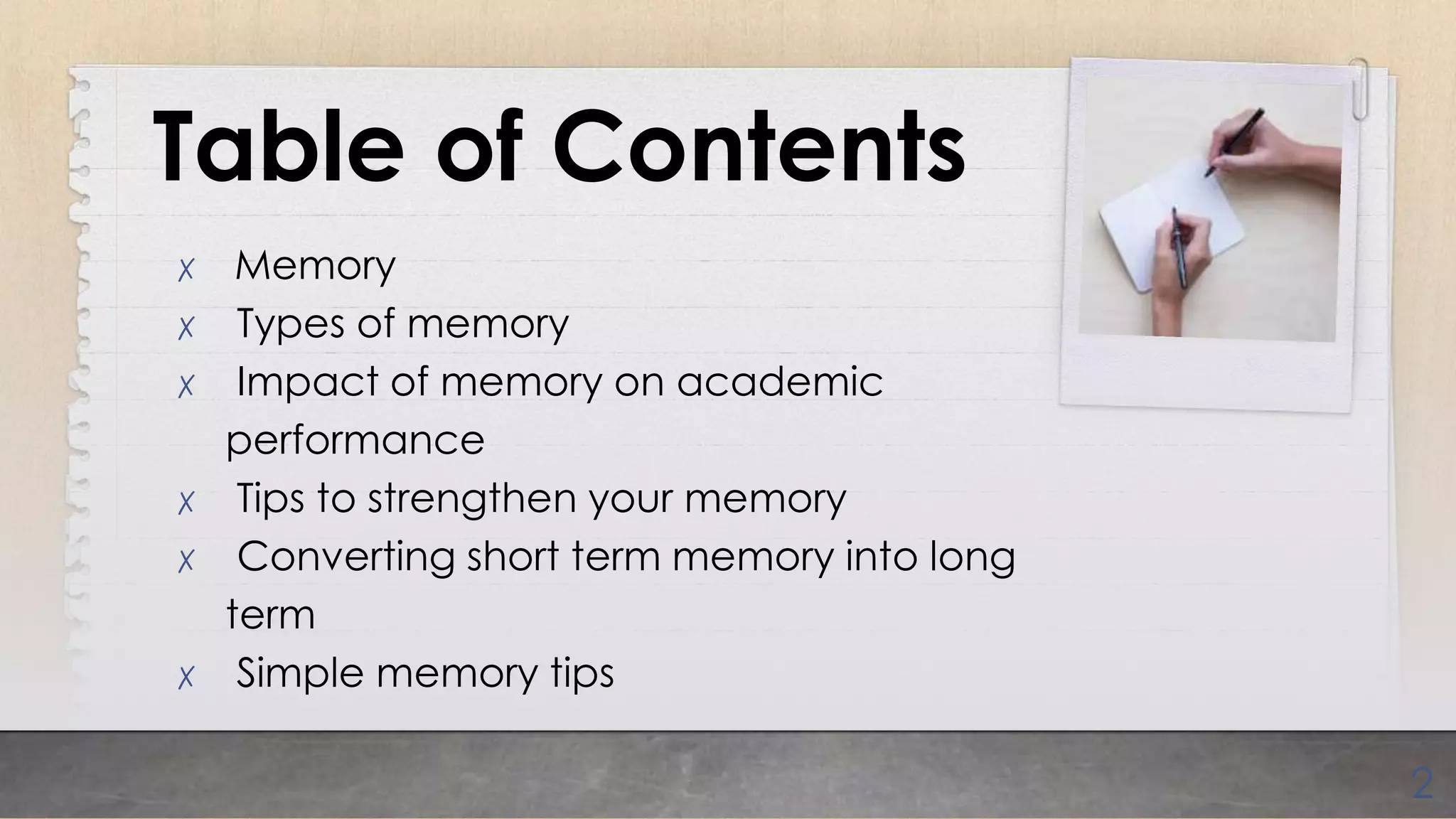 Strategies To Improve Memory For Achieving Academic Excellence | PPT