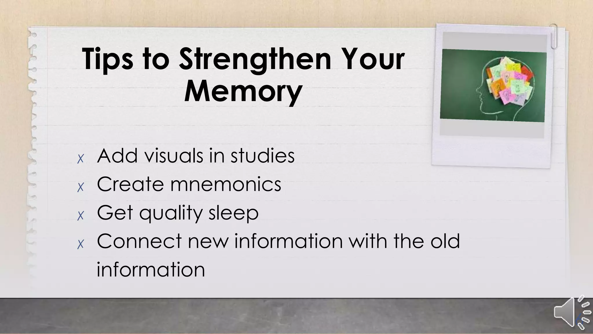 Strategies To Improve Memory For Achieving Academic Excellence | PPT