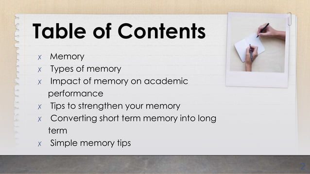 Strategies To Improve Memory For Achieving Academic Excellence | PPT