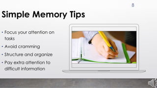 Strategies To Improve Memory For Achieving Academic Excellence | PPT