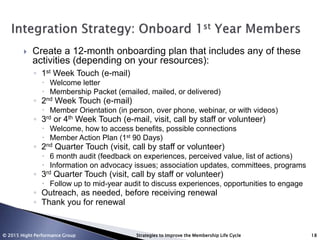 Strategies to Improve the Membership Life Cycle | PPTX