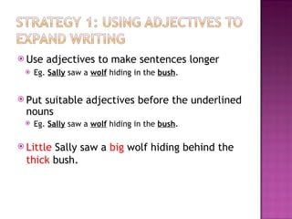 Strategies to Improve Writing Skills | PPT