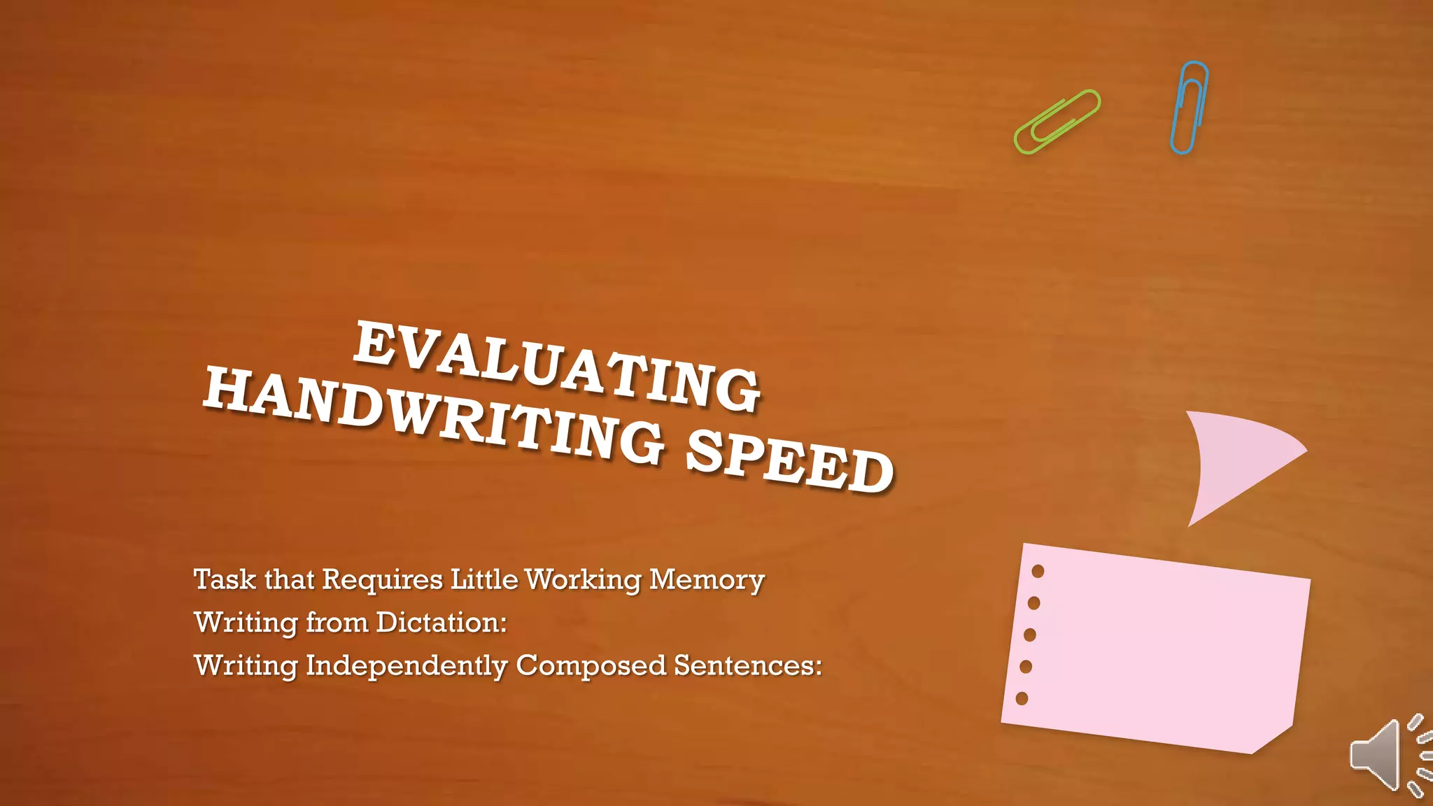 Strategies to Improve Writing Speed | PPT
