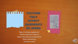 Strategies to Improve Writing Speed | PPT