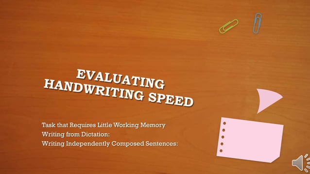 Strategies to Improve Writing Speed | PPT