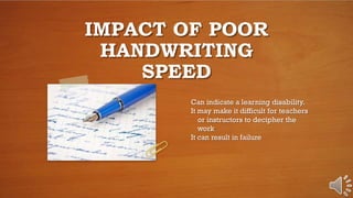 Strategies to Improve Writing Speed | PPT