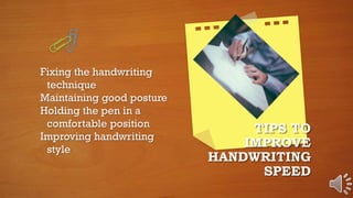 Strategies to Improve Writing Speed | PPT