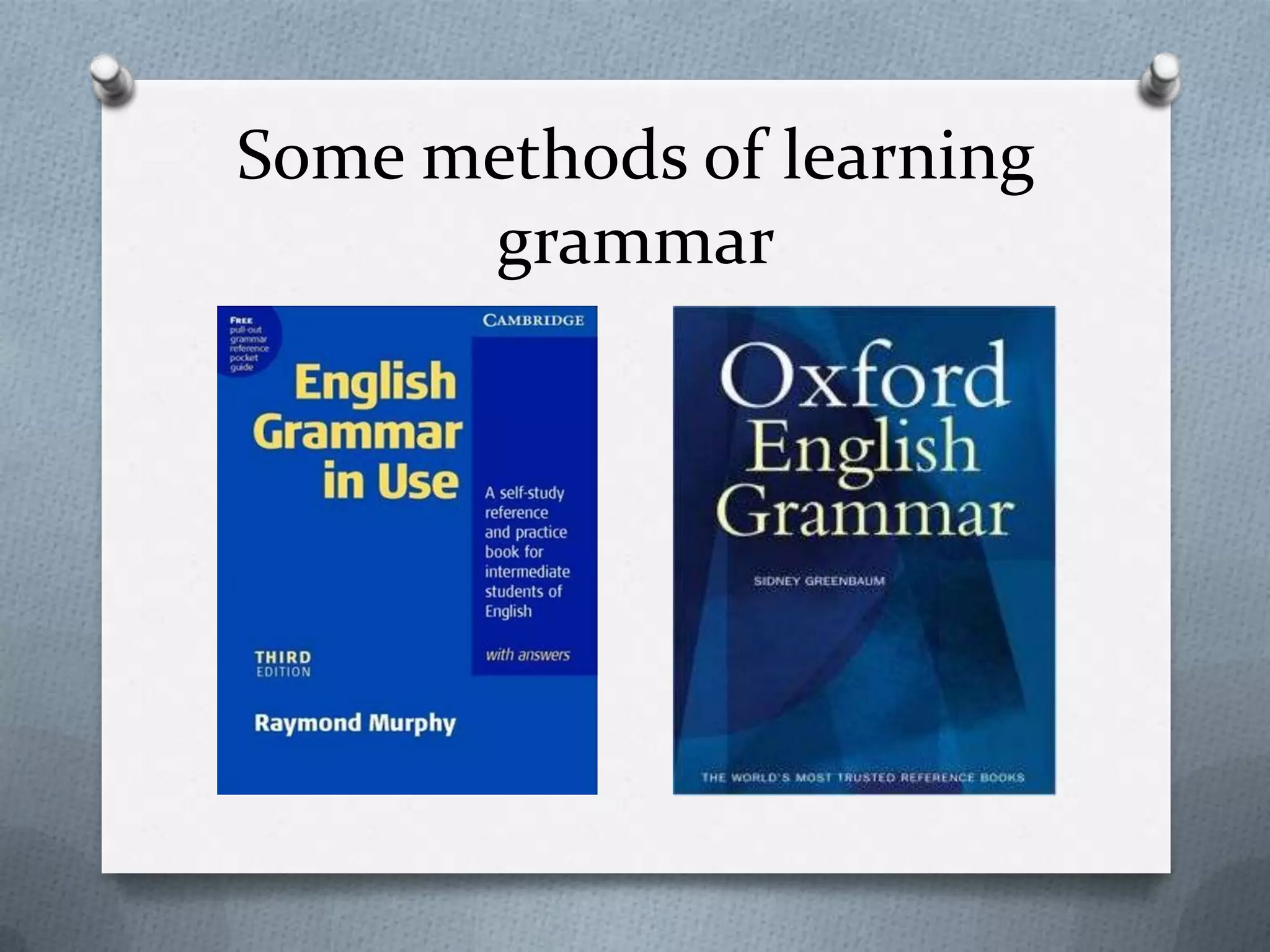 Strategies to learn grammar | PPTX
