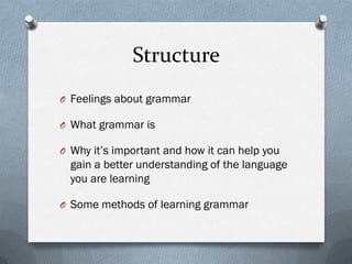 Strategies to learn grammar | PPTX