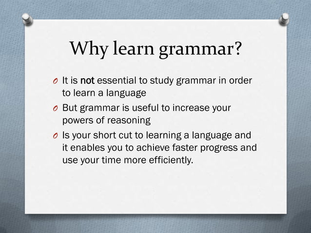 Strategies to learn grammar | PPTX