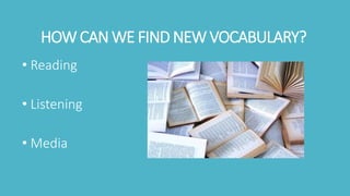 Strategies to learn vocabulary | PPT