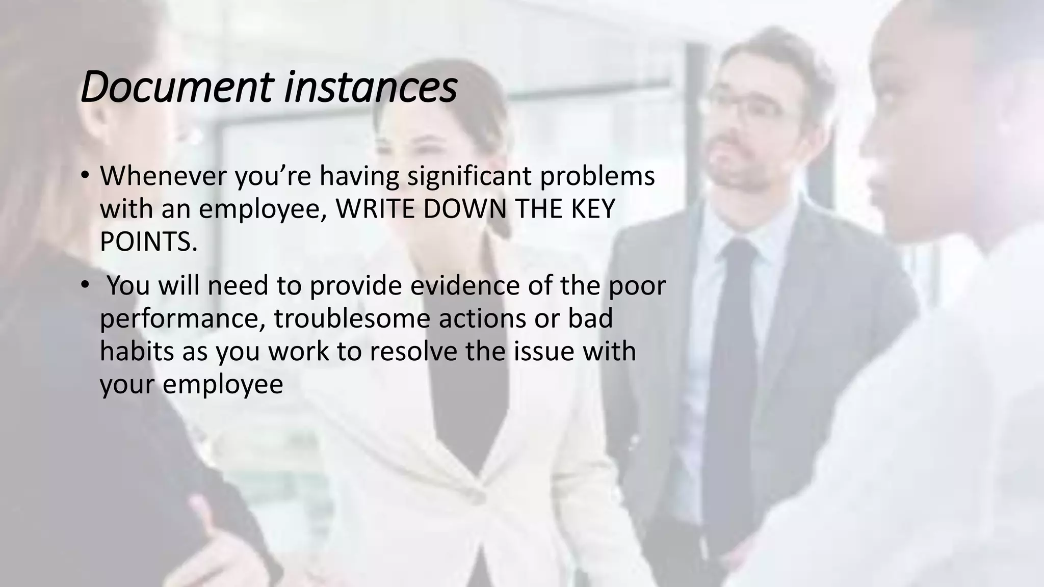 Strategies to manage problem employees | PPTX