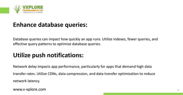 Strategies To Optimize Mobile App Performance And Speed Pptx