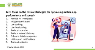 Strategies To Optimize Mobile App Performance And Speed.pdf