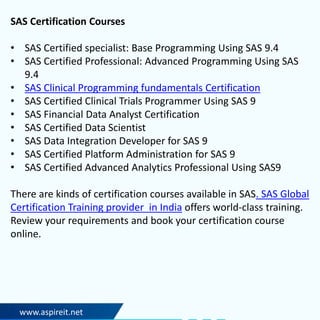 Strategies to Prepare SAS Certification Exam - Aspire Techsoft.pptx ...