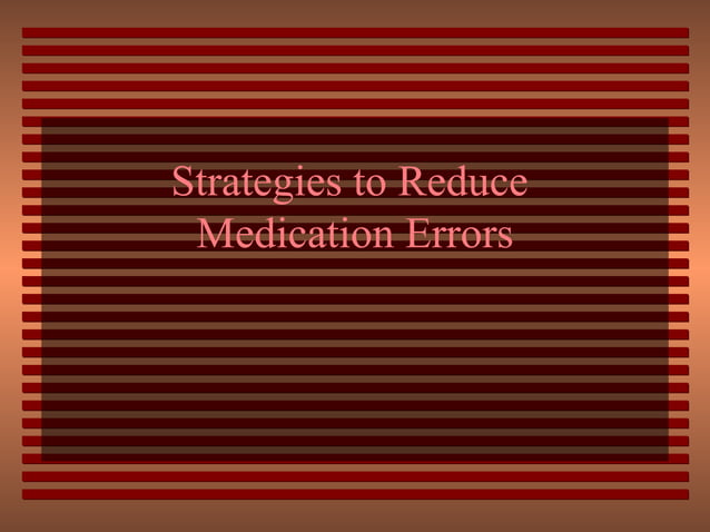 Strategies to Reduce Errors | PPT