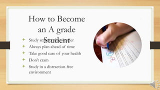 Strategies To Score A Grades In Academics | PPTX