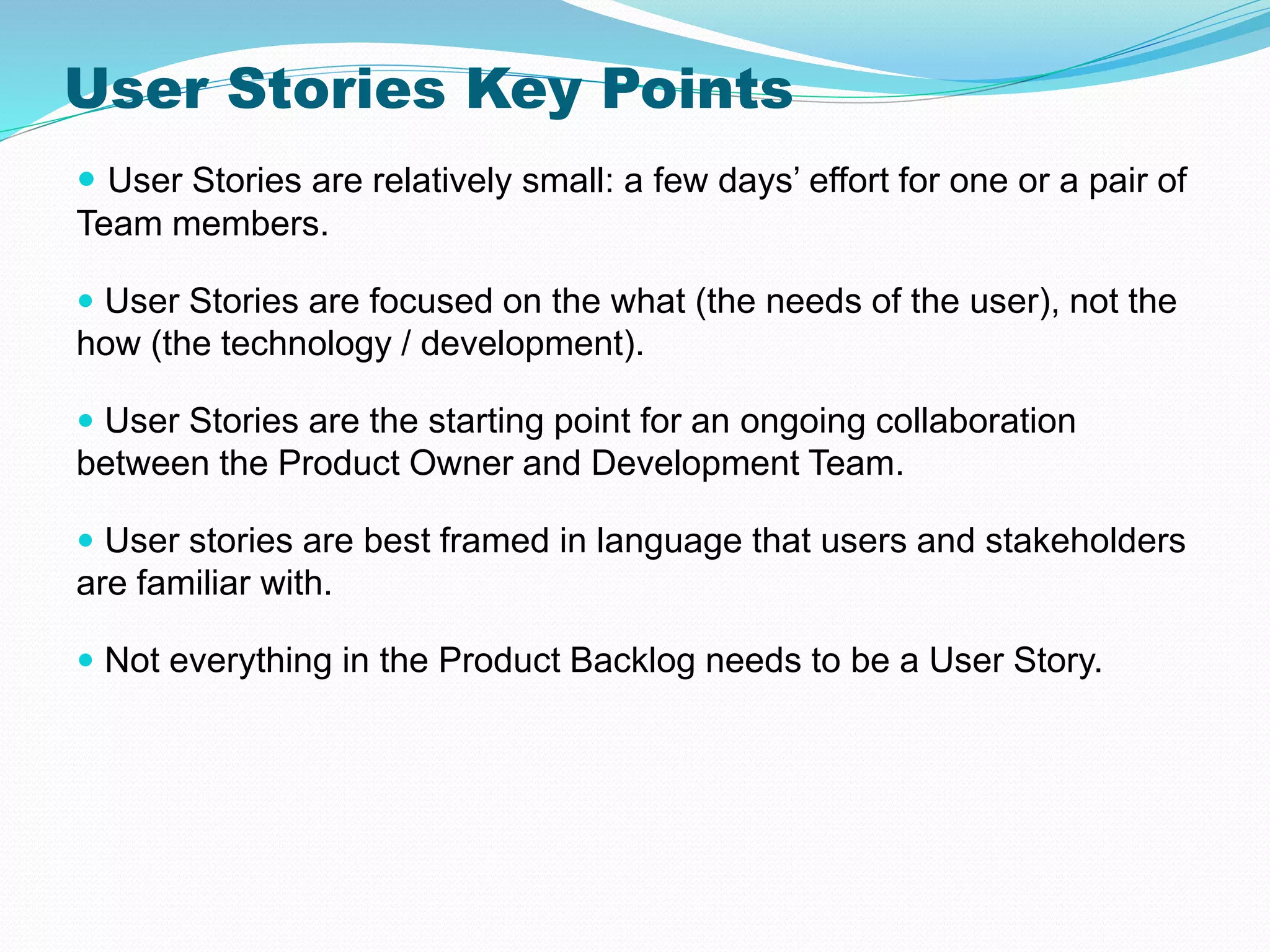 Strategies to split user stories | PPTX