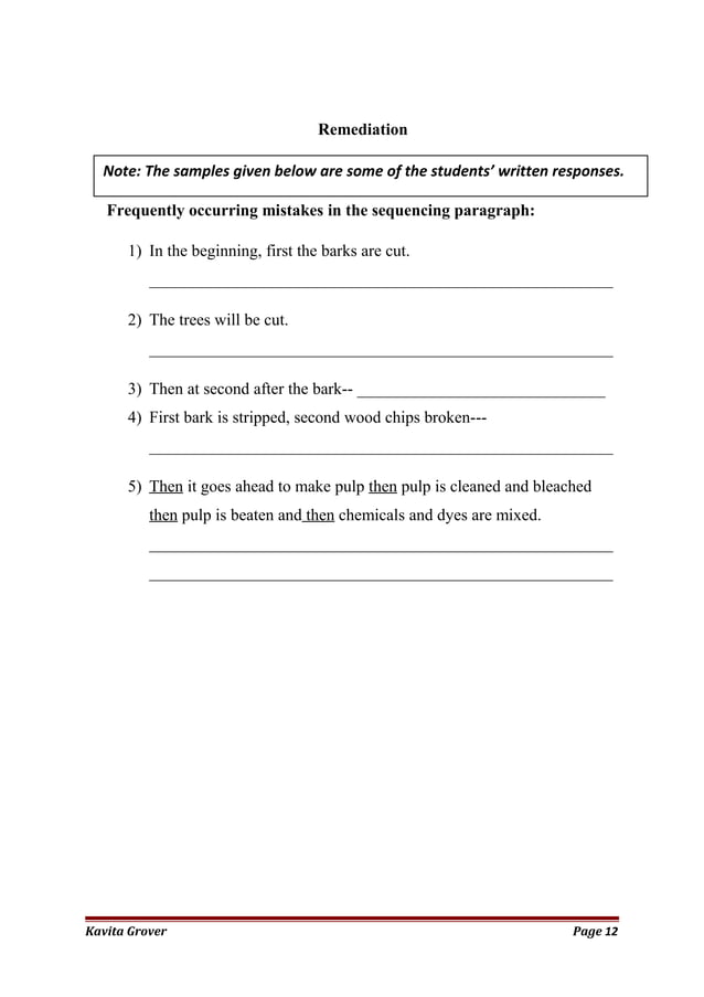 Strategies to teach paragraph writing to primary students. Hand-book 2 ...