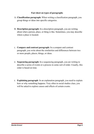 Strategies to teach paragraph writing to primary students. Hand-book 2 ...