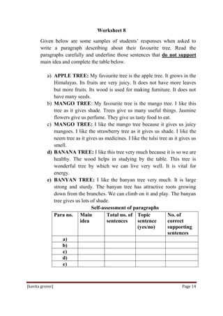 Strategies to teach paragraph writing to primary students handbook 1 | PDF