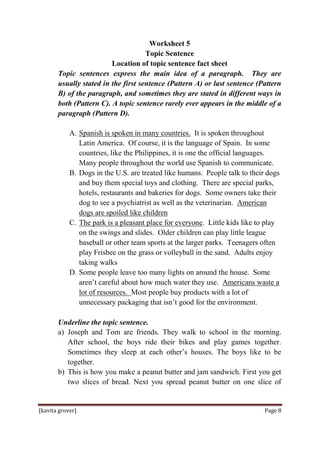 Strategies to teach paragraph writing to primary students handbook 1 | PDF