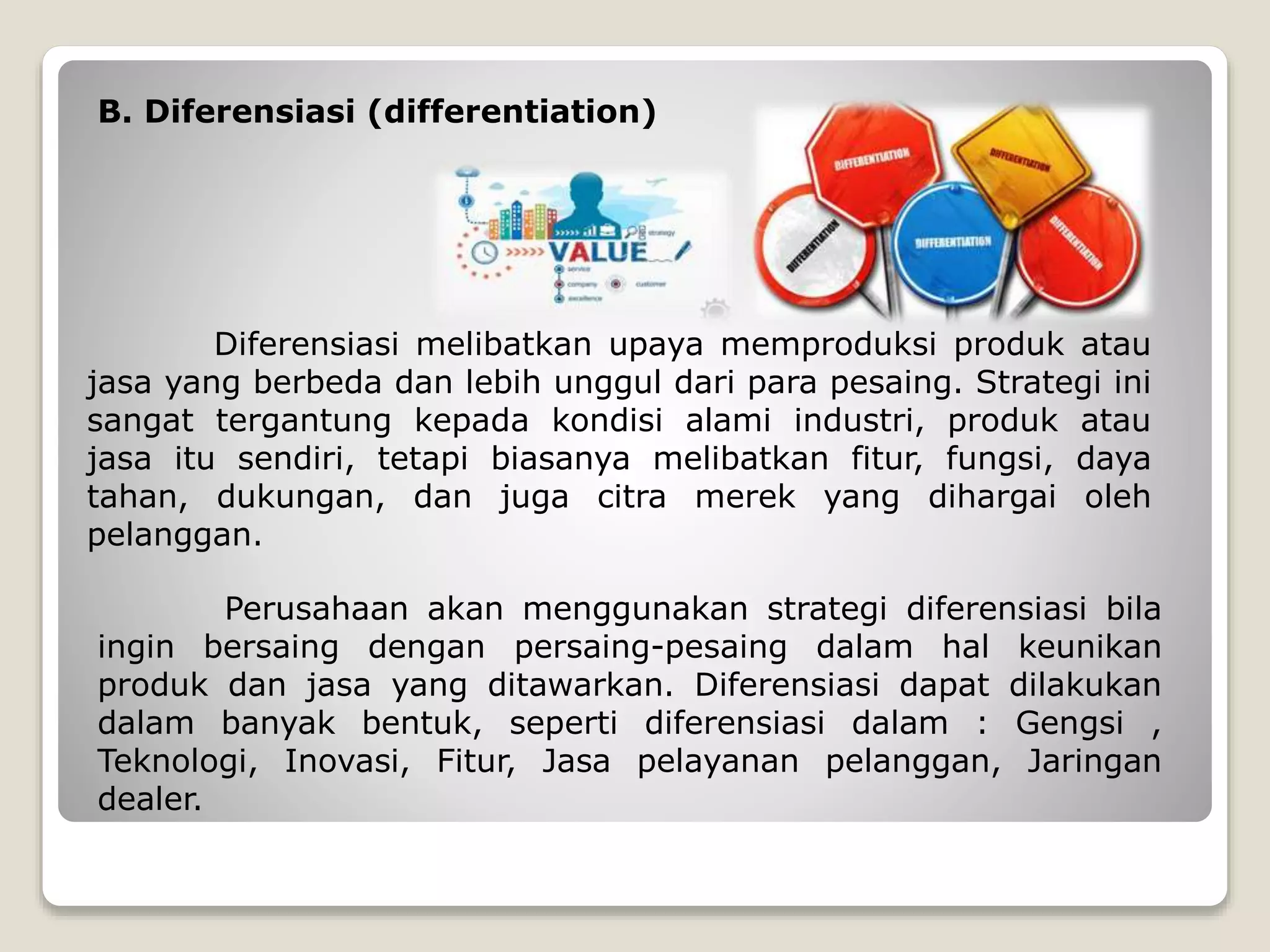 Strategi generik porter | PPTX