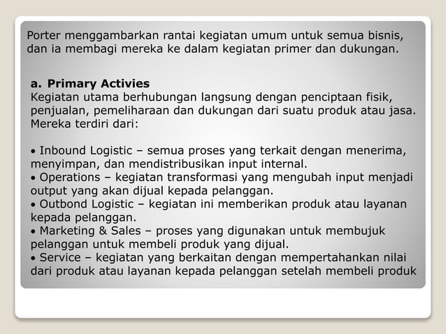 Strategi generik porter | PPTX