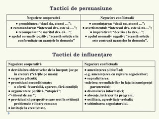 Strategii, tehnici, tactici de negociere | PPT