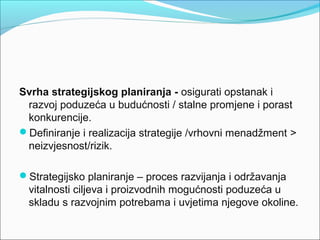 Strategijsko planiranje | PPT