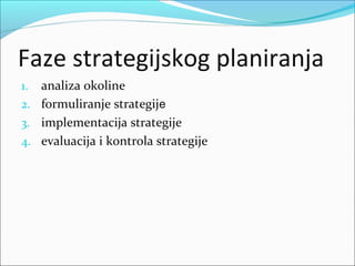 Strategijsko planiranje | PPT