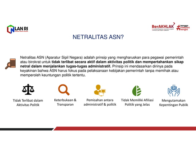 Strategi Kebijakan Penguatan Netralitas ASN dalam Pemilu | PDF