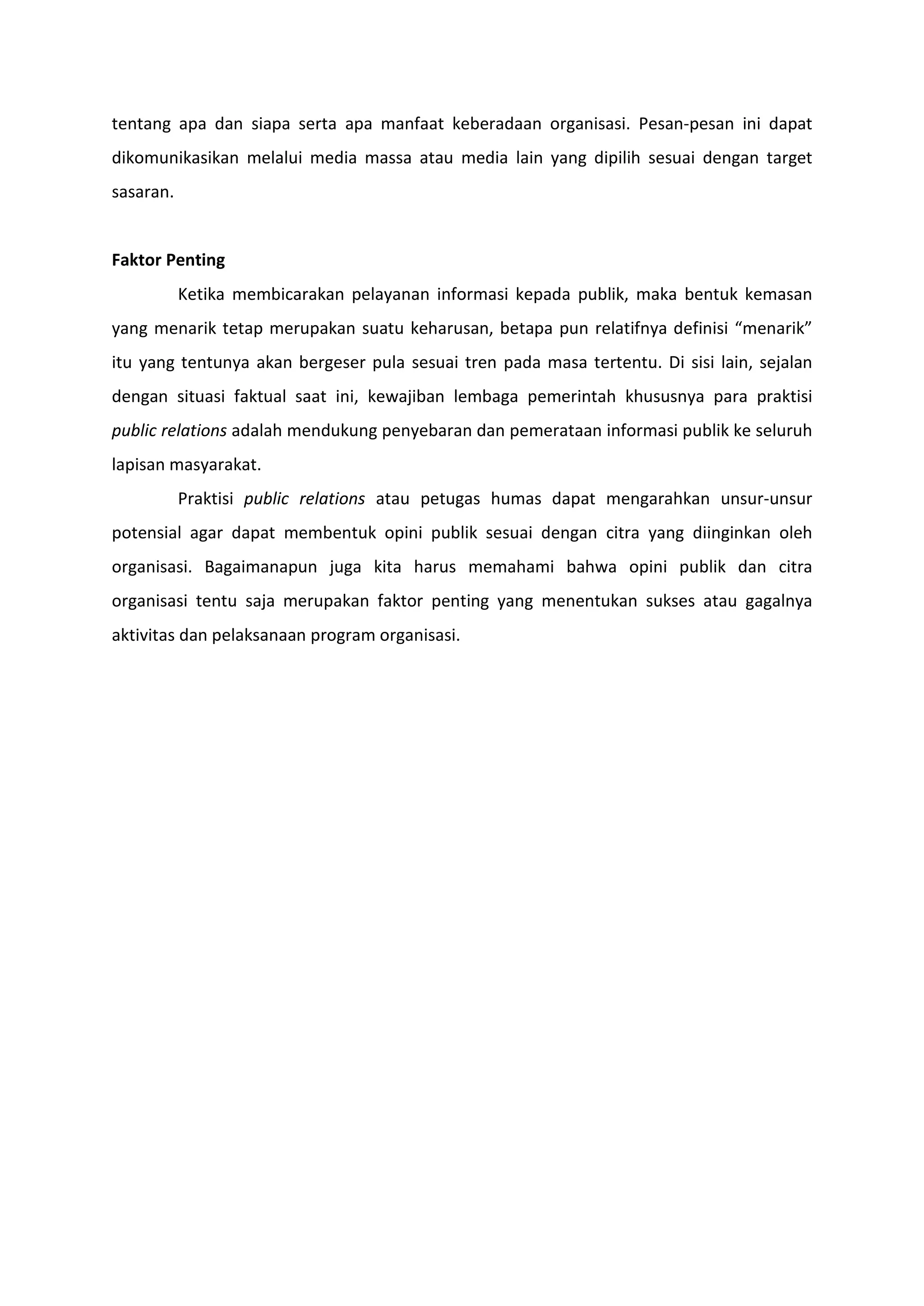 Strategi Komunikasi Publik | PDF Strategi Komunikasi Publik | PDF