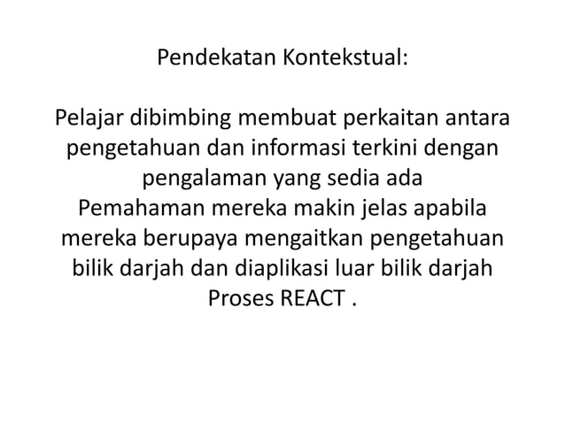 Strategi kontekstual | PPT