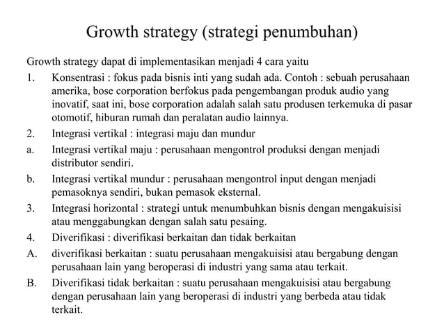 STRATEGI LEVEL BISNIS, KORPORAT, FUNGSIONAL.pptx