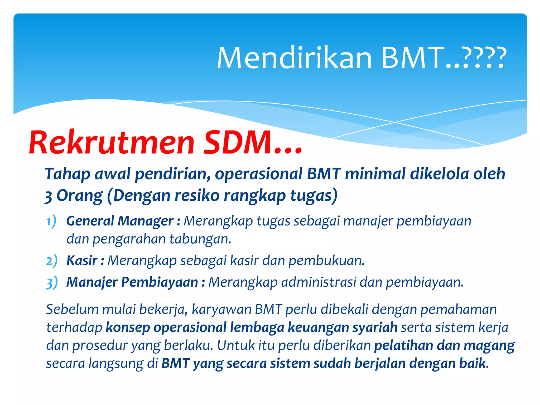 Strategi membangun usaha bmt | PPTX
