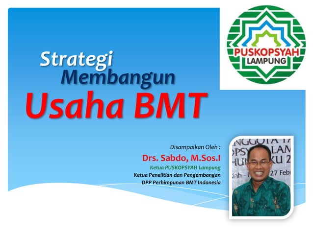 Strategi membangun usaha bmt | PPTX
