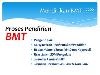 Strategi membangun usaha bmt | PPTX