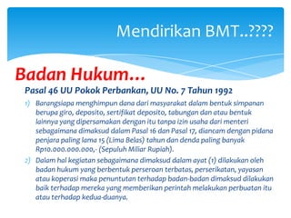Strategi membangun usaha bmt | PPTX