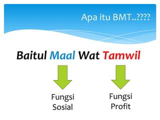 Strategi membangun usaha bmt | PPTX