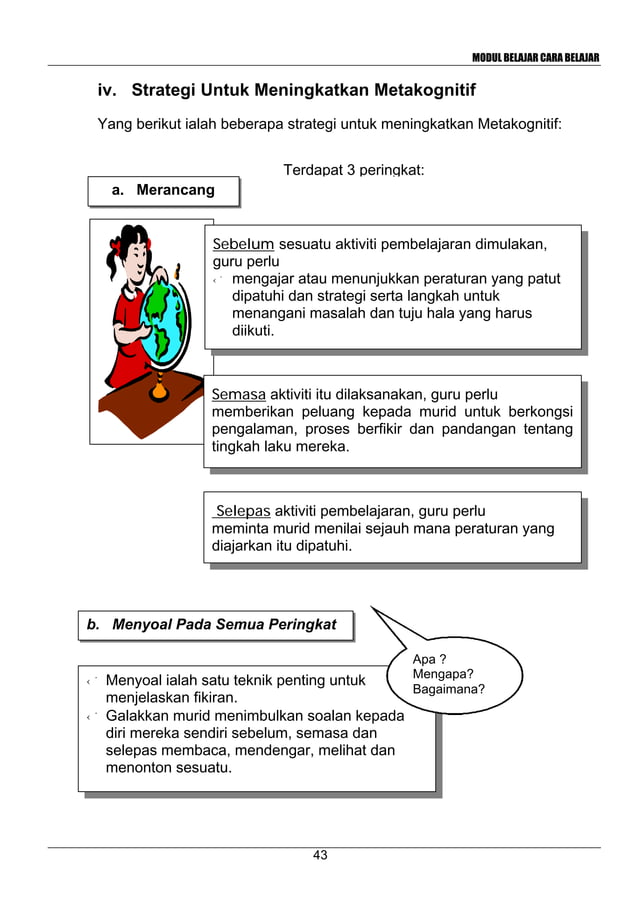 Strategi metakognitif | PDF