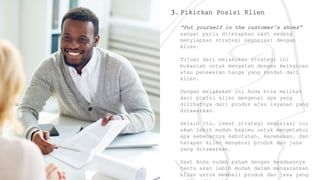 Strategi negosiasi dalam meyakinkan klien | PPTX