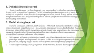 Strategi operasi ( 2 ) | PDF