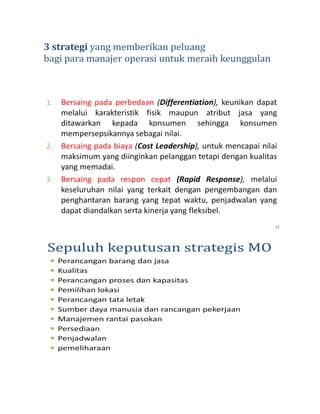 Strategi operasi dalam lingkungan global | PDF