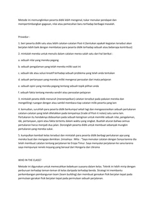 Strategi Pembelajaran Active Learning Docx