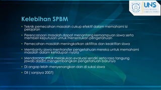 Strategi pembelajaran berbasis masalah | PPTX